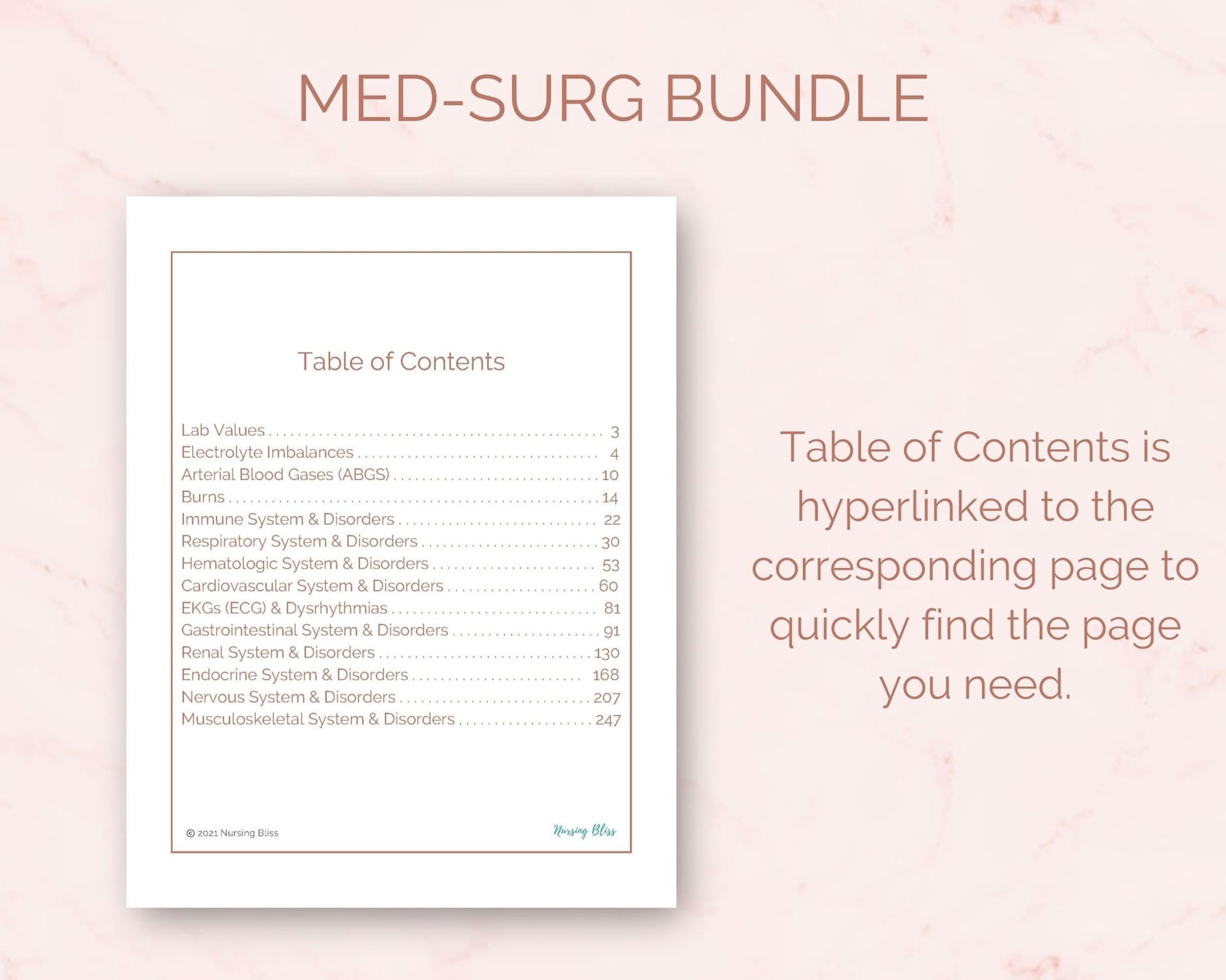 Med Surg Study Guide Bundle Nursing Notes Includes Ekgs | Etsy