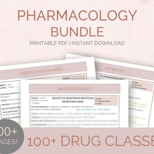 Pharmacology and Med Surg Bundle Study Guide | Ecgs Ekgs | Shock | 100 ...