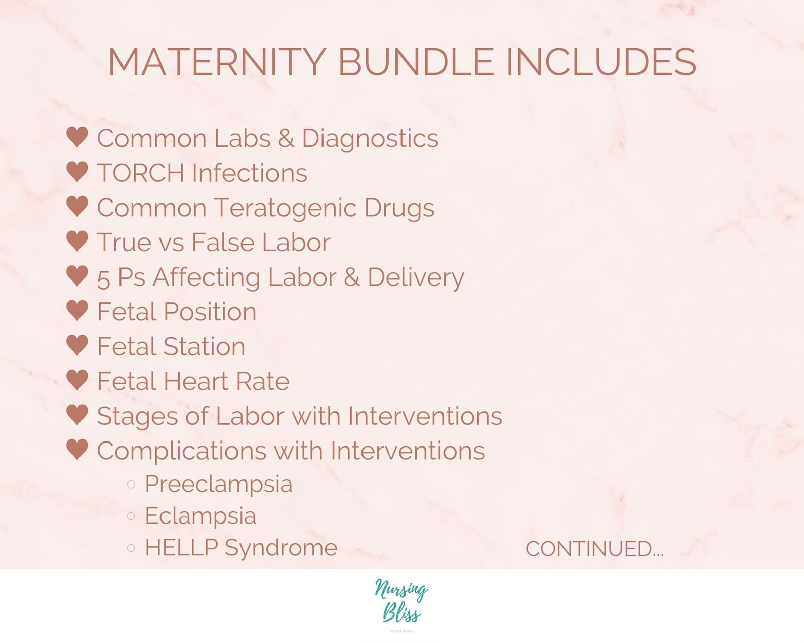 OB Maternity Nursing Study Guide, Nursing Notes, 56 Pages | Includes ...