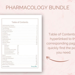 Pharmacology Bundle Nursing Study Guide | 100+ Classes | Cardiac, Psych ...