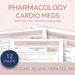 Nursing Pharmacology Cardio Meds Bundle | Nursing Study Guide | 14 Drug ...