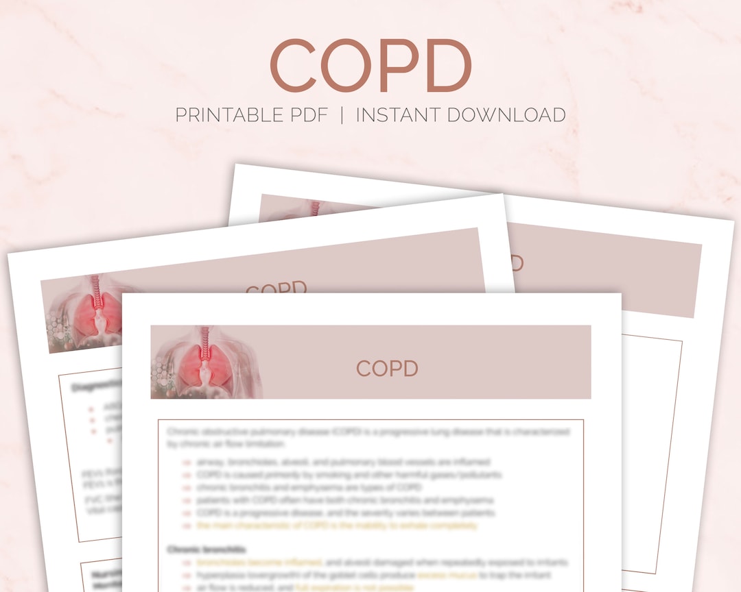 COPD | Respiratory Disorder Nursing Notes | Student Study Guides ...