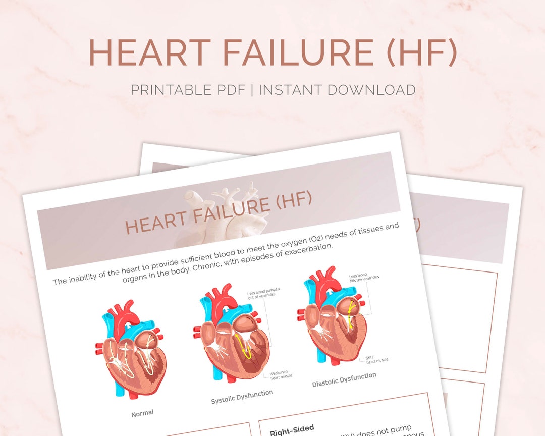 Heart Failure Study Guide | Cardiac System Nursing Study Notes | Med ...