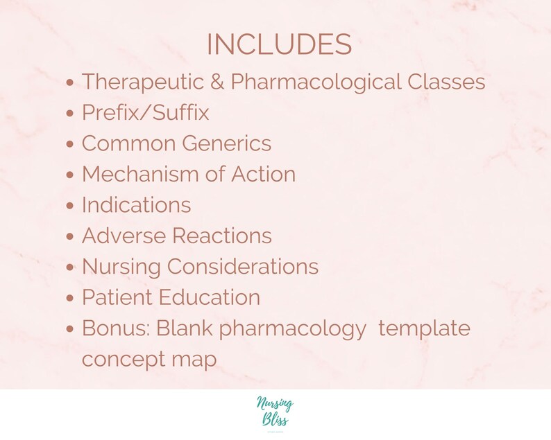 Nursing Pharmacology Cardio Meds Bundle | Nursing Study Guide | 14 Drug ...