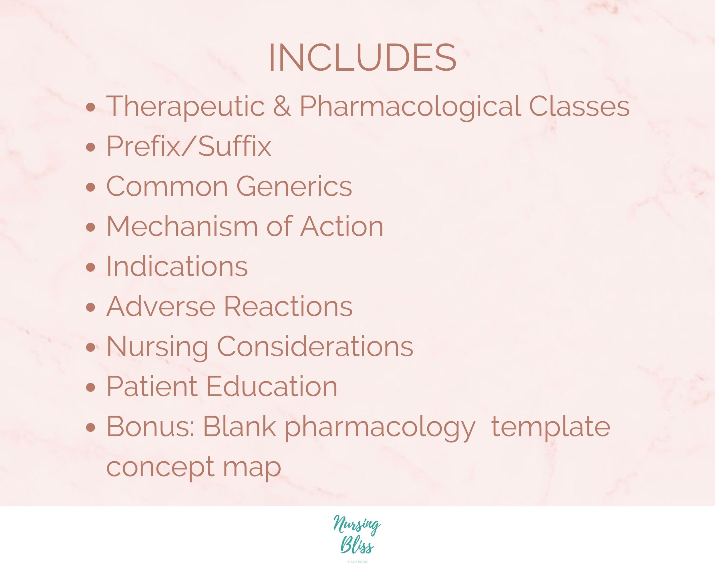 Nursing Pharmacology Cardio Meds Bundle | Nursing Study Guide | 14 Drug ...
