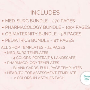 WHOLE SHOP Bundle Nursing Notes Study Guides Med Surg - Etsy