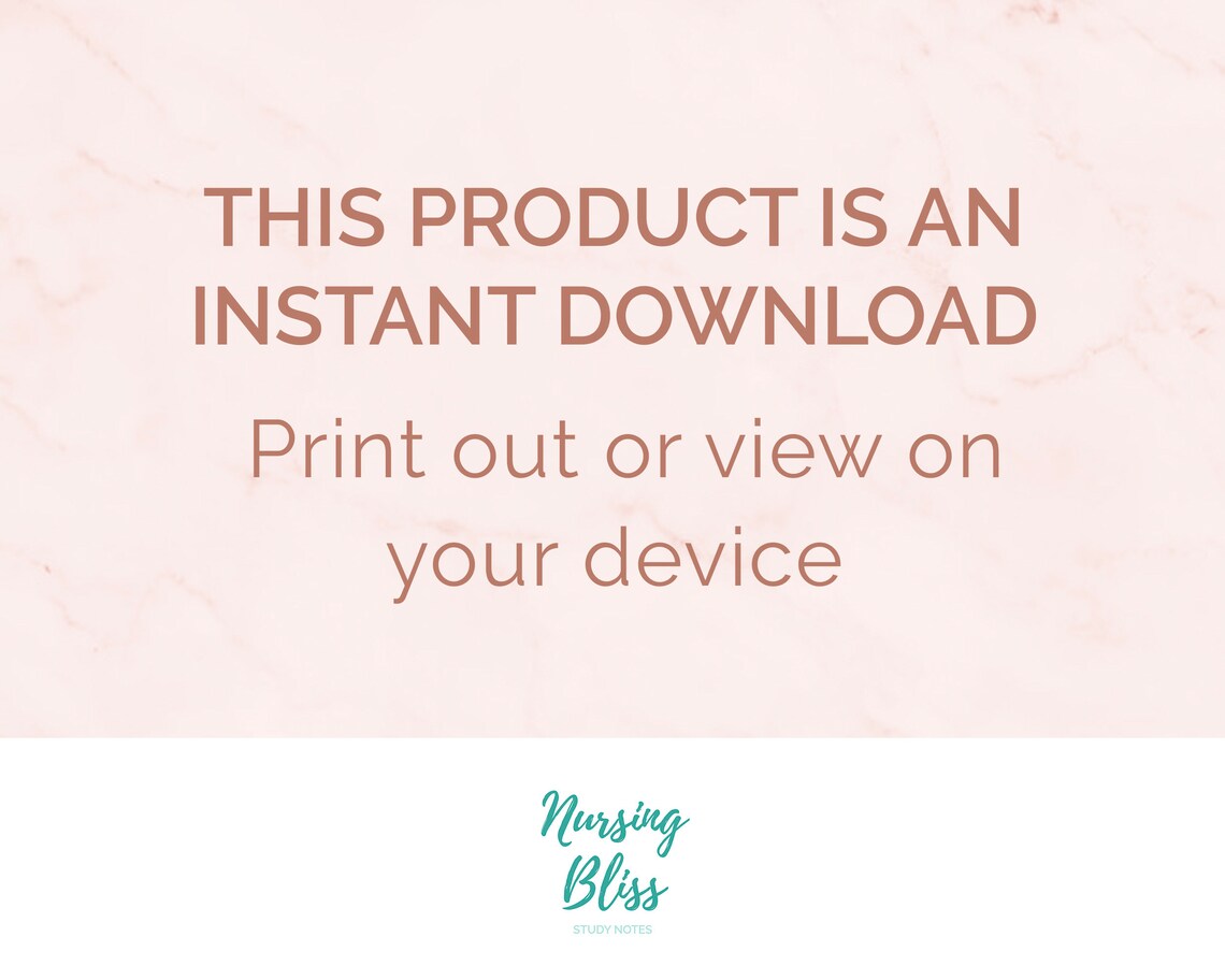 Nursing Pharmacology Endo Meds Student Study Guide 10 Drug - Etsy