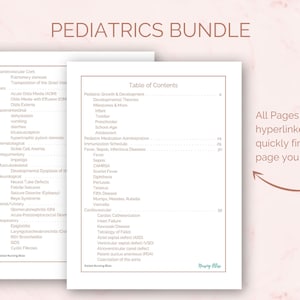 Pediatrics Study Guide Bundle | Nursing Student Notes | 87 Pages | PDF ...