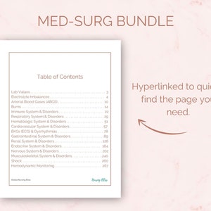 Med Surg Study Guide Bundle Nursing Notes 280 Pages Ekgs - Etsy