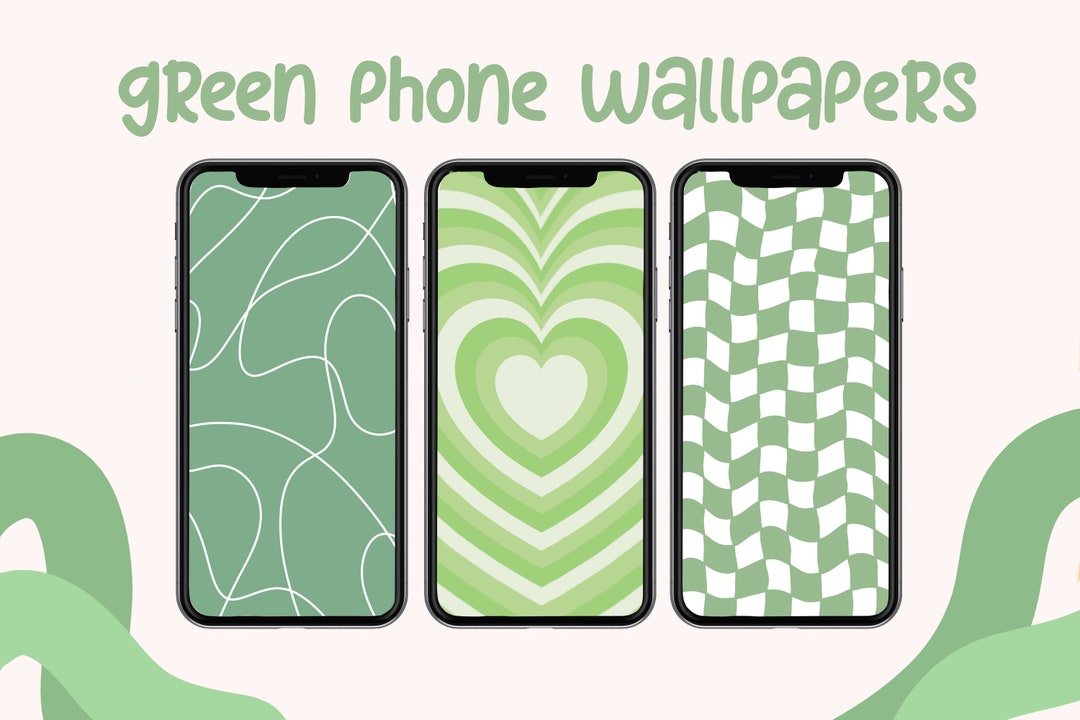3 Green Phone Wallpapers - Etsy