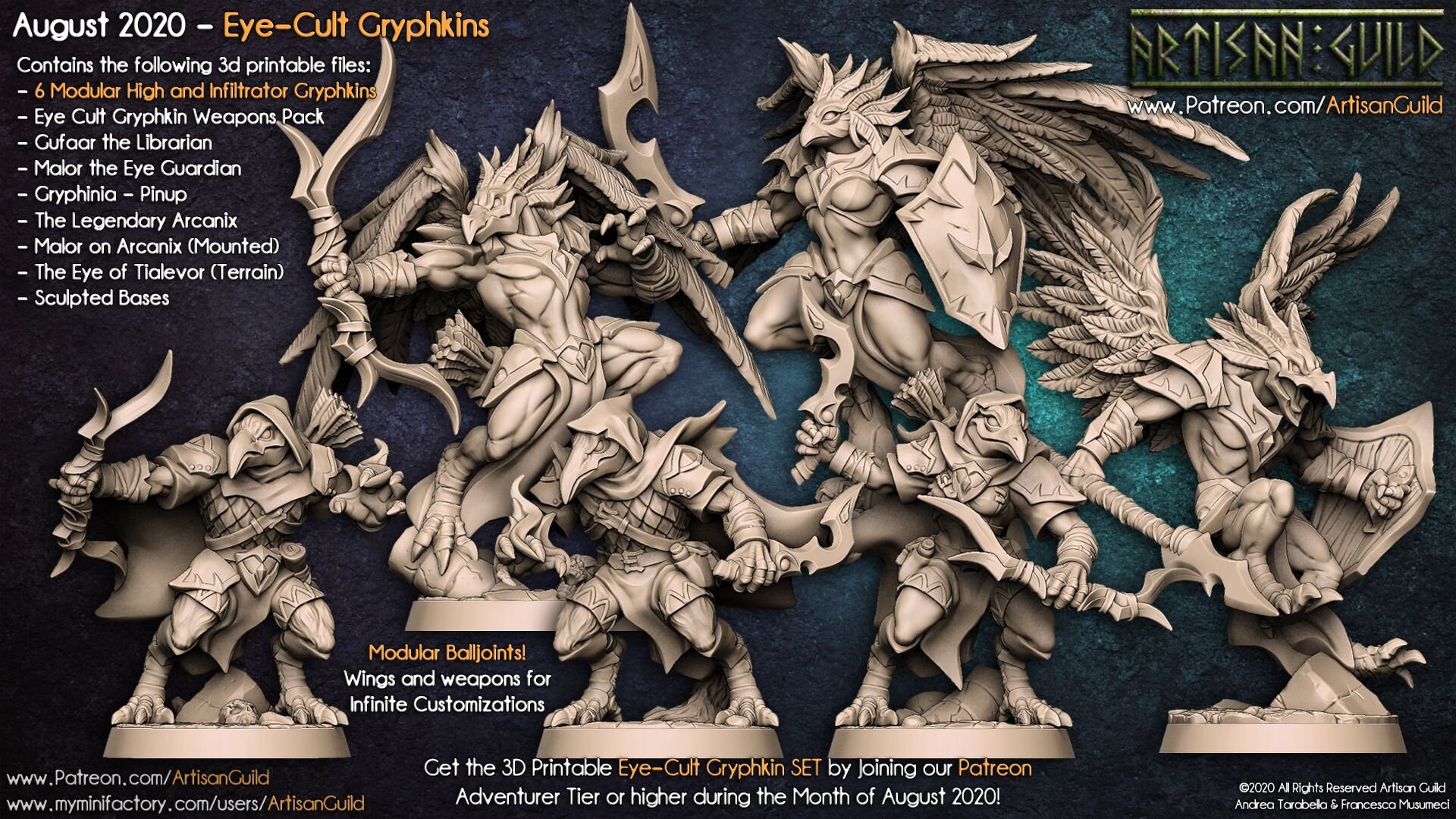 Resin Miniature Pathfinder Miniatures DnD Miniatures RPG Gryphkin ...
