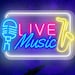 LIVE Music Neon Sign, Custom Neon Light, Neon Bar Sign, Live Show Party ...