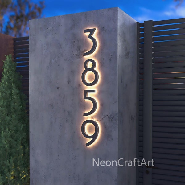 Led House Numbers - Etsy