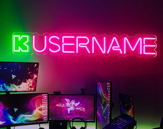 Twitch Channel Streaming Neon Sign Custom LED Sign Game Room or Twitch ...