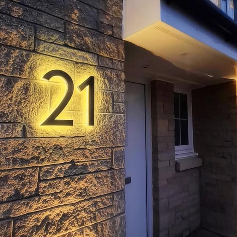 Metal House Number Sign - Etsy