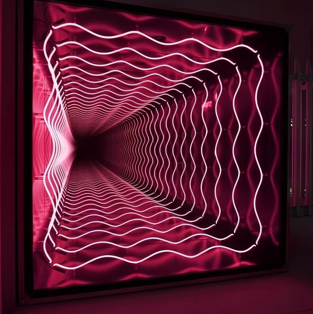 Custom Infinity Mirror Logo Sign,personalized Mirror Wall Decor,wall ...