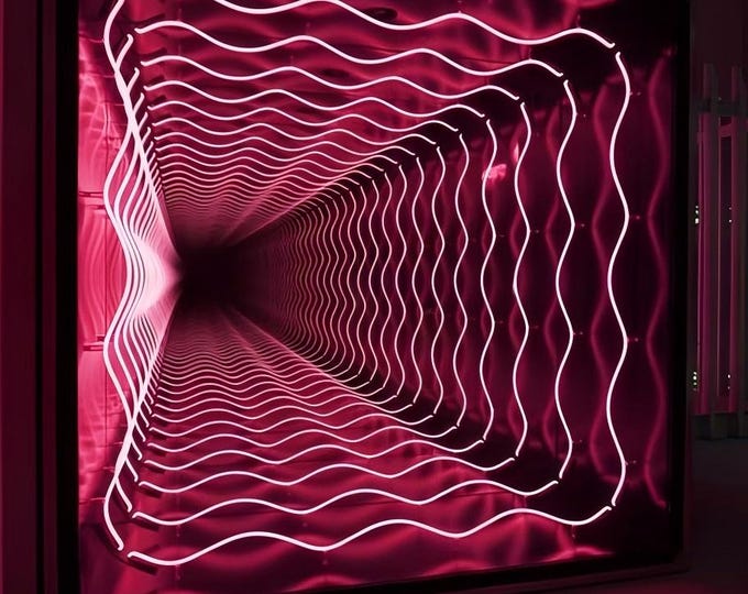 Infinity Mirror Shadowbox Creepy Cavern, 6x6 Mirror - Etsy