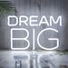 Dream Big Neon Sign for Wall Decor in Bedroom or Bar, Dream Led Neon ...
