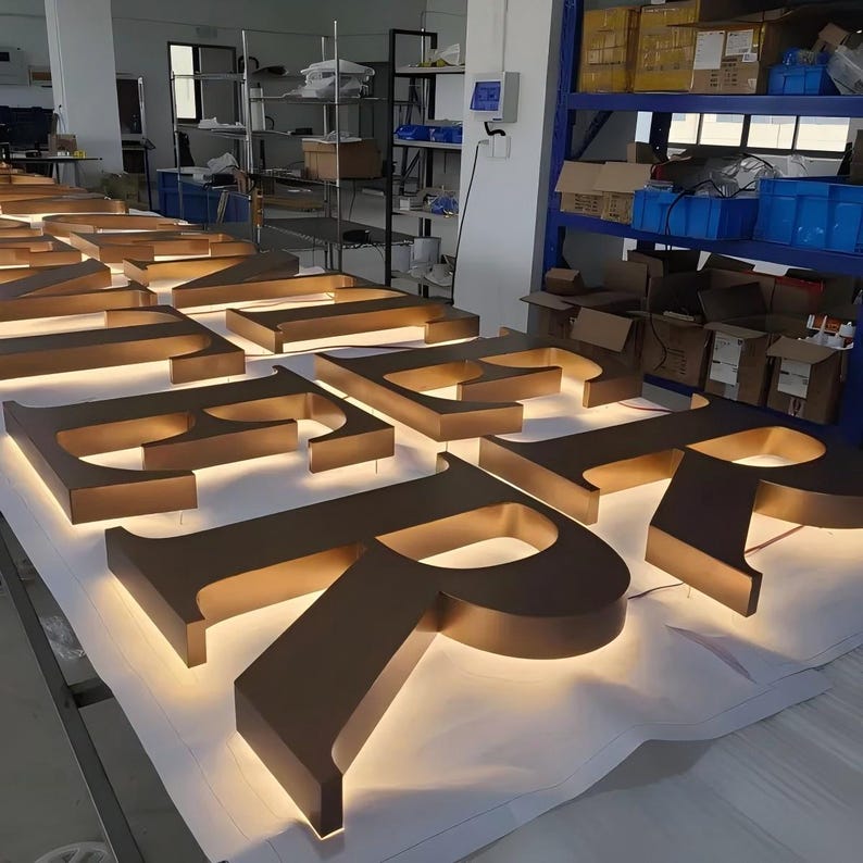 Outdoor Waterproof LED Backlit Sign, Custom Dimmable Light up Letters ...