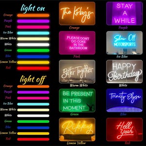 Custom Neon Sign | Neon Sign Bedroom | Custom Name Neon Signs | Custom ...