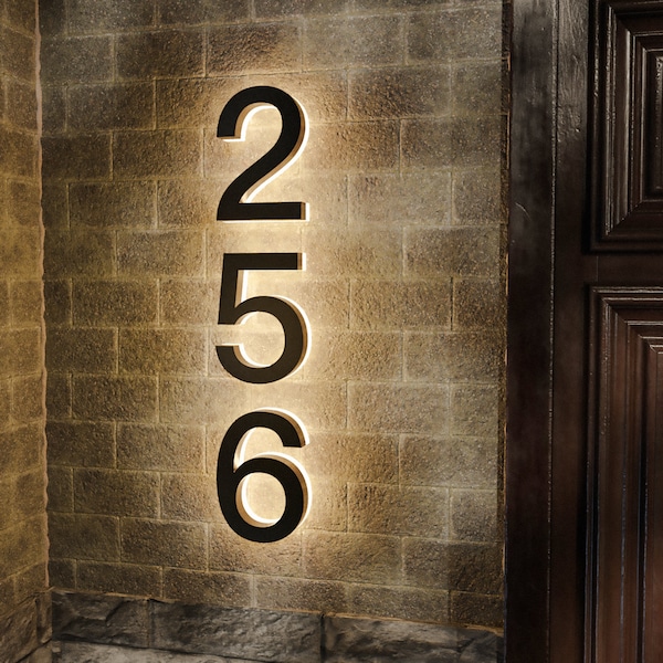 Lit House Numbers - Etsy