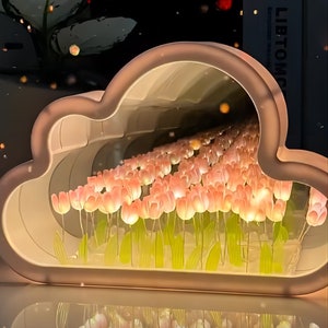 Tulip Flower Sea Cloud Infinity Mirror,infinity Mirror Flower,girls ...