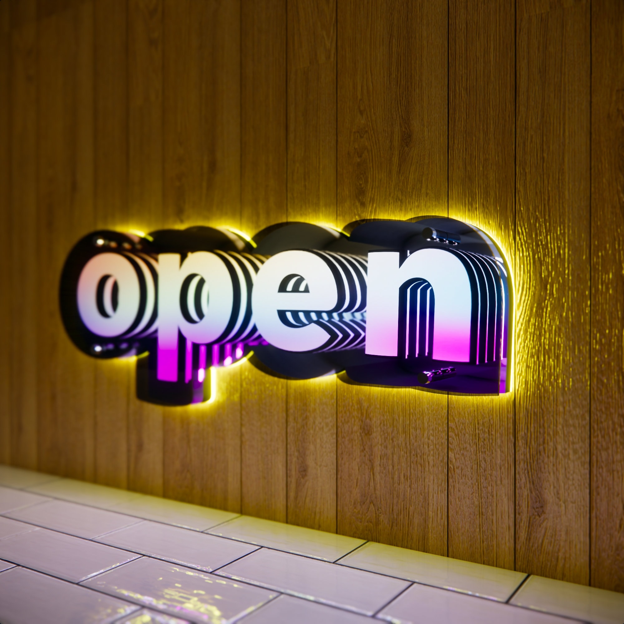 Custom 3D Open Infinity Neon Mirror,custom Infinity Mirror Led Light ...