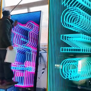 Personalized Illuminated Infinity Mirror,glowing Infinity Mirror Sign ...