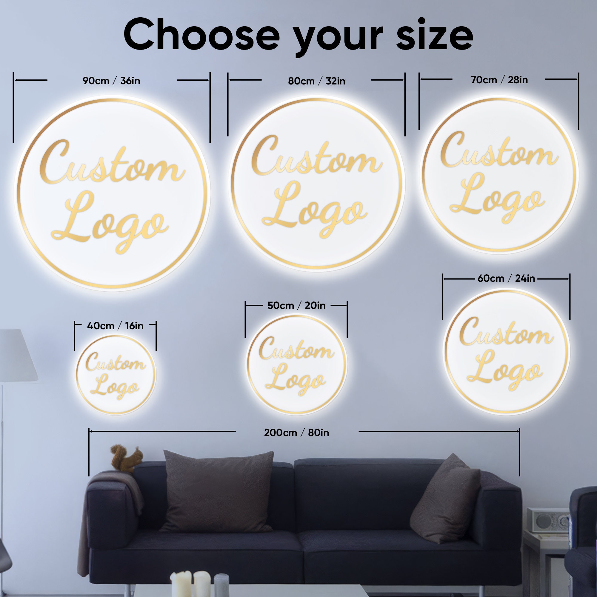 Custom 3D Acrylic Sign,custom LED Light Sign,custom Round Acrylic Sign ...