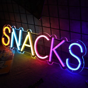 Snack Neon LED Light|snacks Neon Sign for Gourmet Shop Decor|snack Bar ...