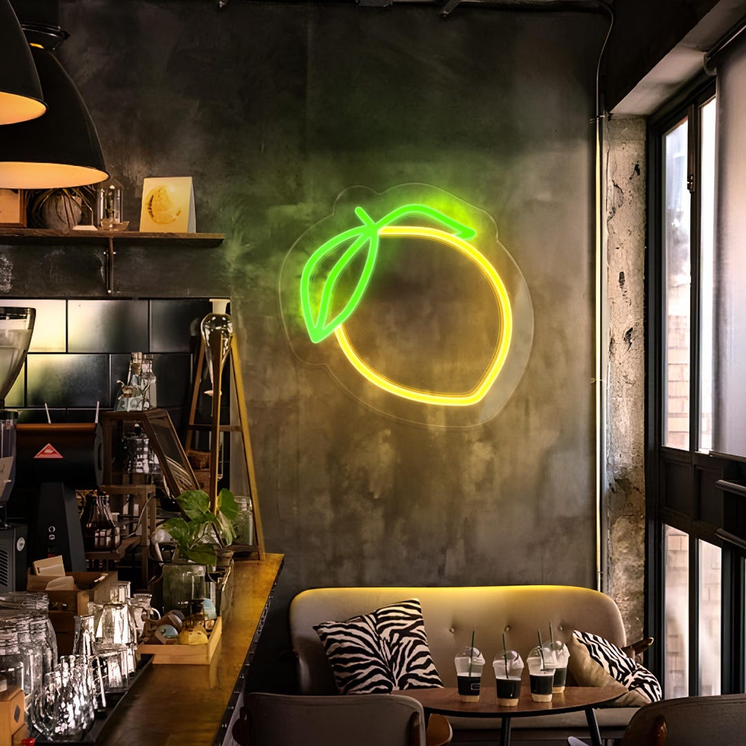 Lemon Neon Led Sign | Food Neon Sign | Custom Neon Sign | Neon Sign ...