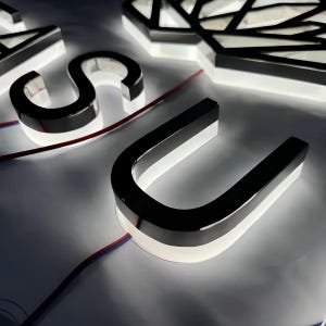 Custom Light up Logo Sign,custom 3D Backlit Sign, Laser Cut Signboard ...