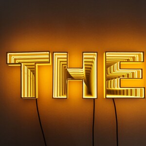 Infinity Mirror LED Channel Letters With Customizable Letters & Numbers ...