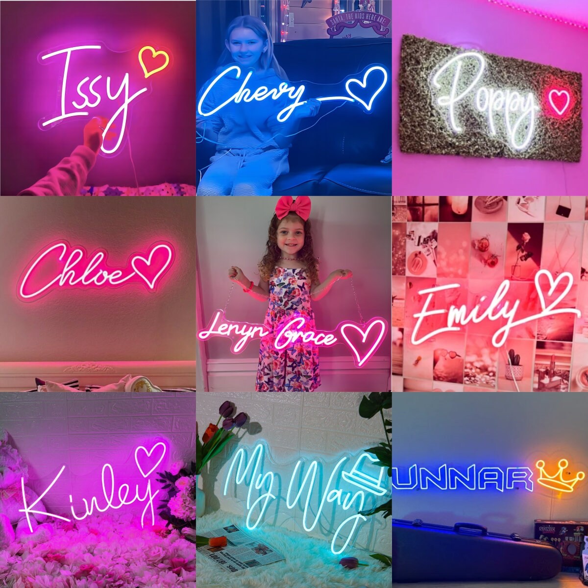 Neon Name Sign Custom Gifts for Her,personalized Name Sign Dorm Room ...