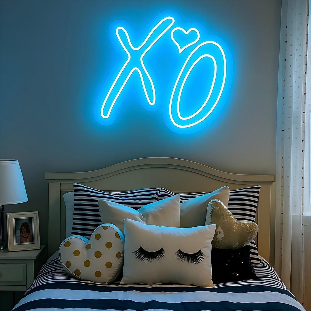 XO Neon Sign, Custom Room Neon Decor, Led Sign Custom Home Decor, Neon ...