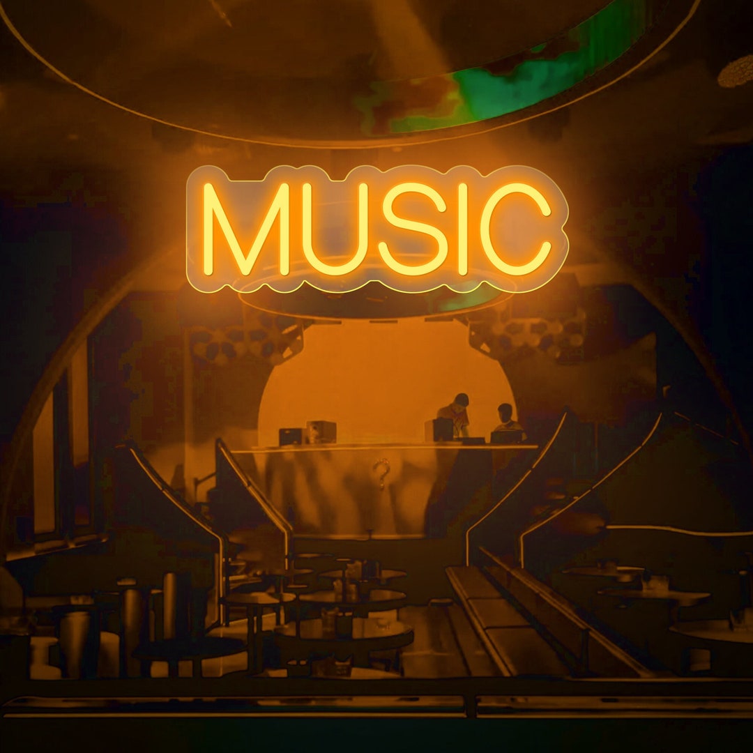 Music Neon Sign, Colorful Music Neon Light Sign, Music Neon Lights for ...