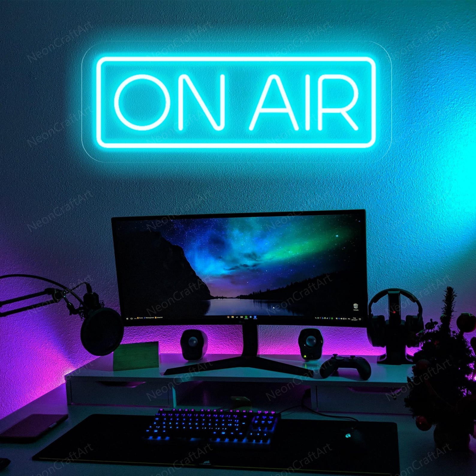 Live on Air Neon Sign for Streamers - Live Streaming/recording Light ...