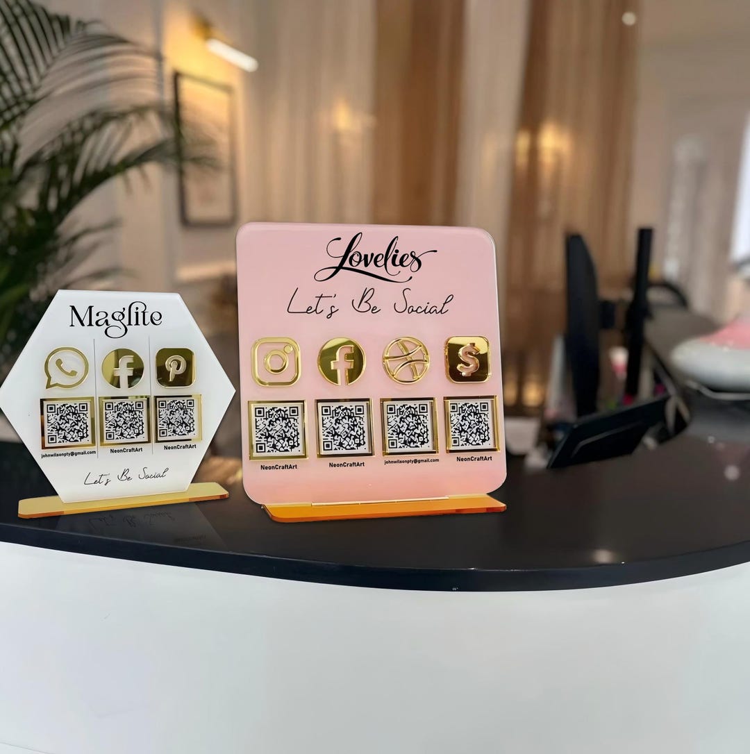 Custom Acrylic Qr Sign,customized Scan to Pay Sign,sign for Small ...