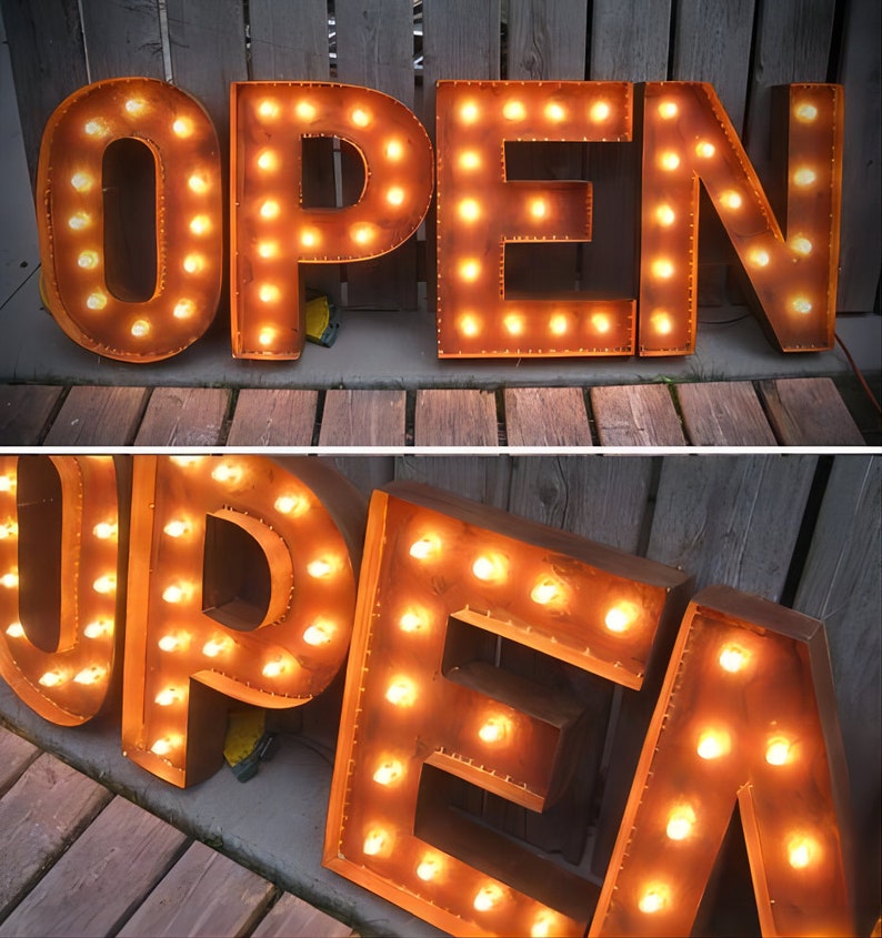 LOVE Marquee Lights Wedding Decor | Personalized Word Light | Metal ...