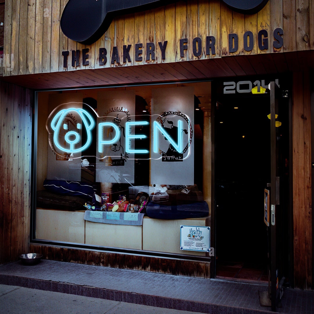 Pet Shop Open Sign, Open Sign for Business, Open Sign Led Lights, Pet ...
