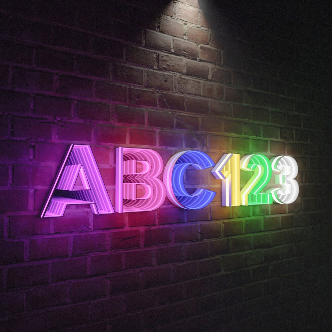 Custom Infinity Mirror Letter Number,custom Light up Business Logo ...