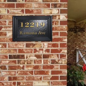 Custom Street Number Plate,address Plaque,victorian House Numbers ...