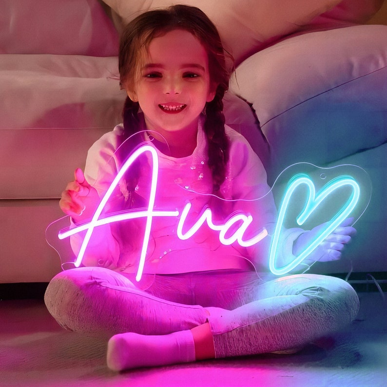 Custom Name Neon Sign,light up Name Sign,custom Neon Sign Name for Kids ...