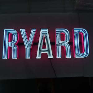 Custom Infinity Mirror Logo Sign,infinty Letter Signage,personalized ...