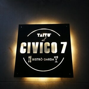 Custom Light Box Logo Sign, Handcrafted Business Name Plaque, LED ...