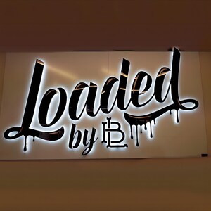 Custom Light up Logo Sign,custom 3D Backlit Sign, Laser Cut Signboard ...