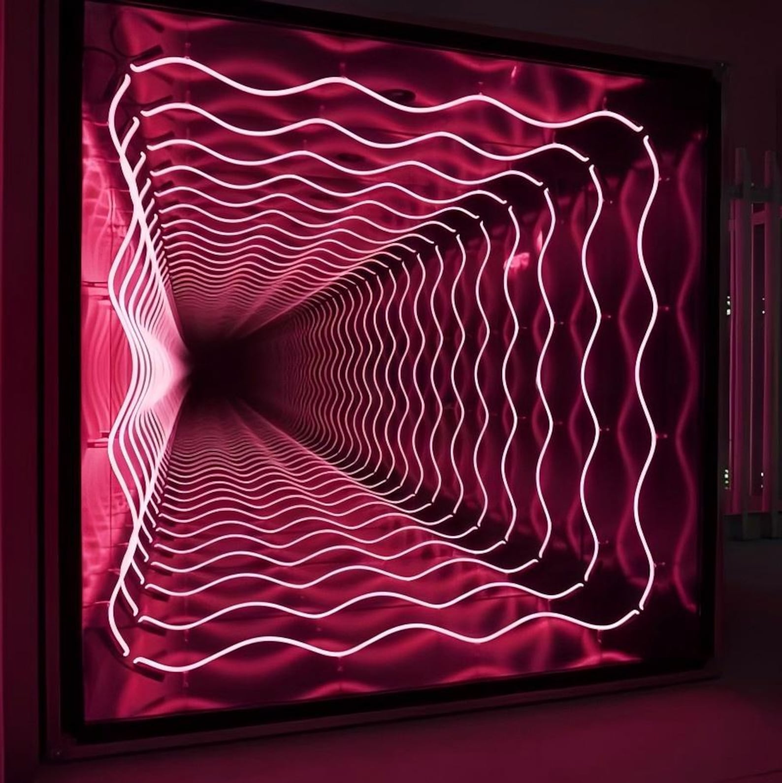Infinity Mirror LED Wall Sign - Custom Glowing Bedroom Decor ...