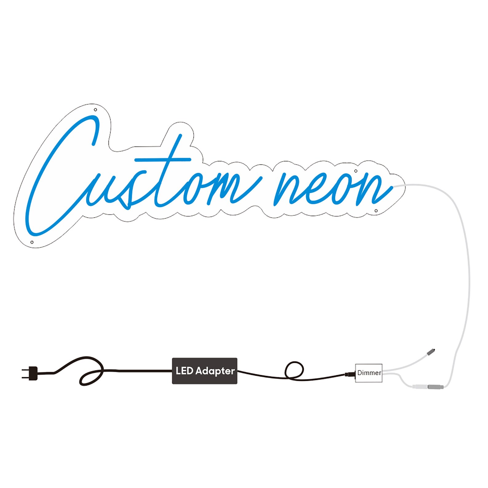 Cloud and Moon Neon Light Neon Lights Sign for Wall Decor Led - Etsy