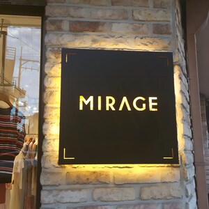 Custom Light Box Logo Sign, Handcrafted Business Name Plaque, LED ...