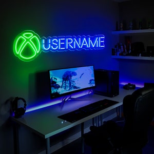 Custom Neon Sign Gamer Tag for Twitch Instagram Facebook Tktok Tag Game ...